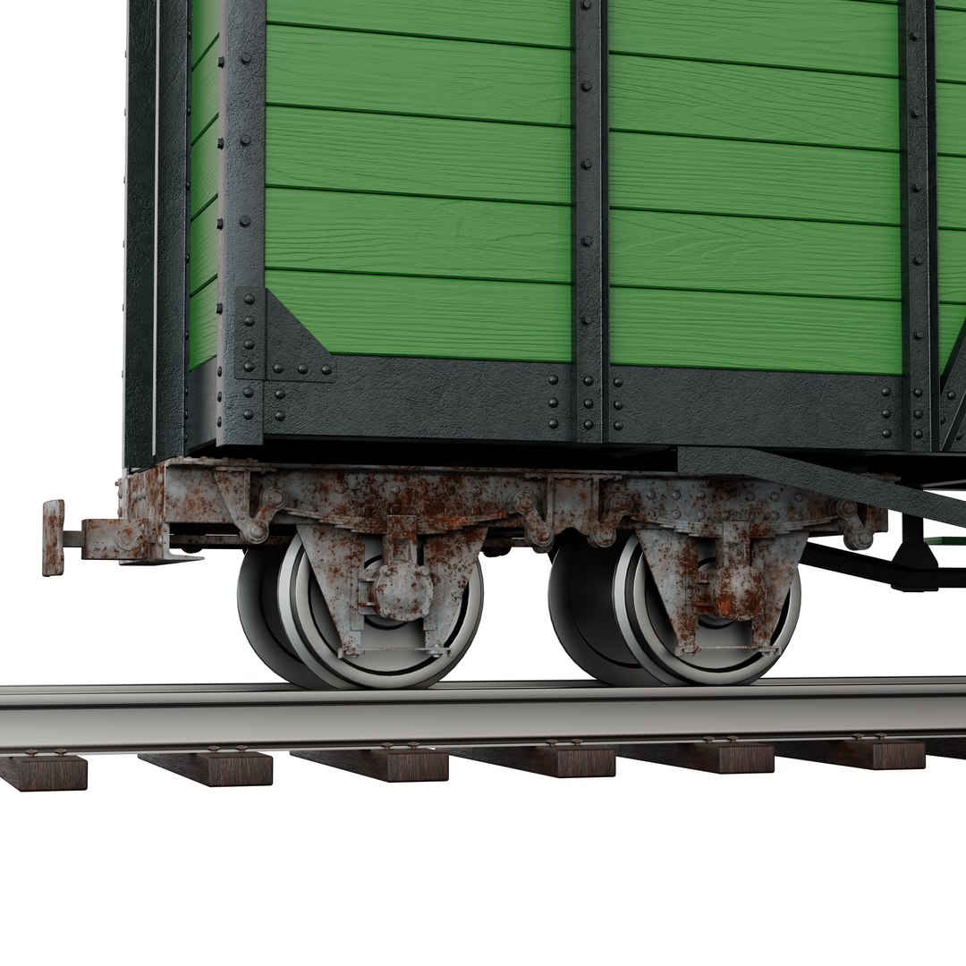 3D Wooden Train Wagon - TurboSquid 1895493