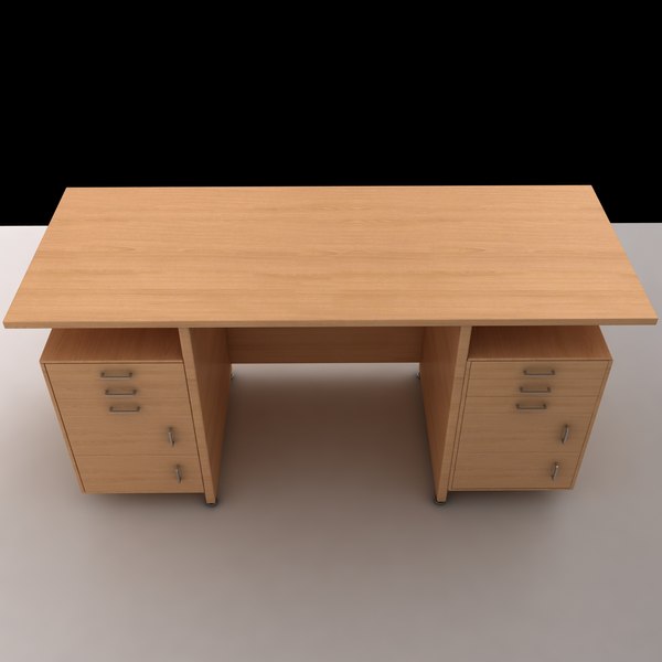 3d office desk