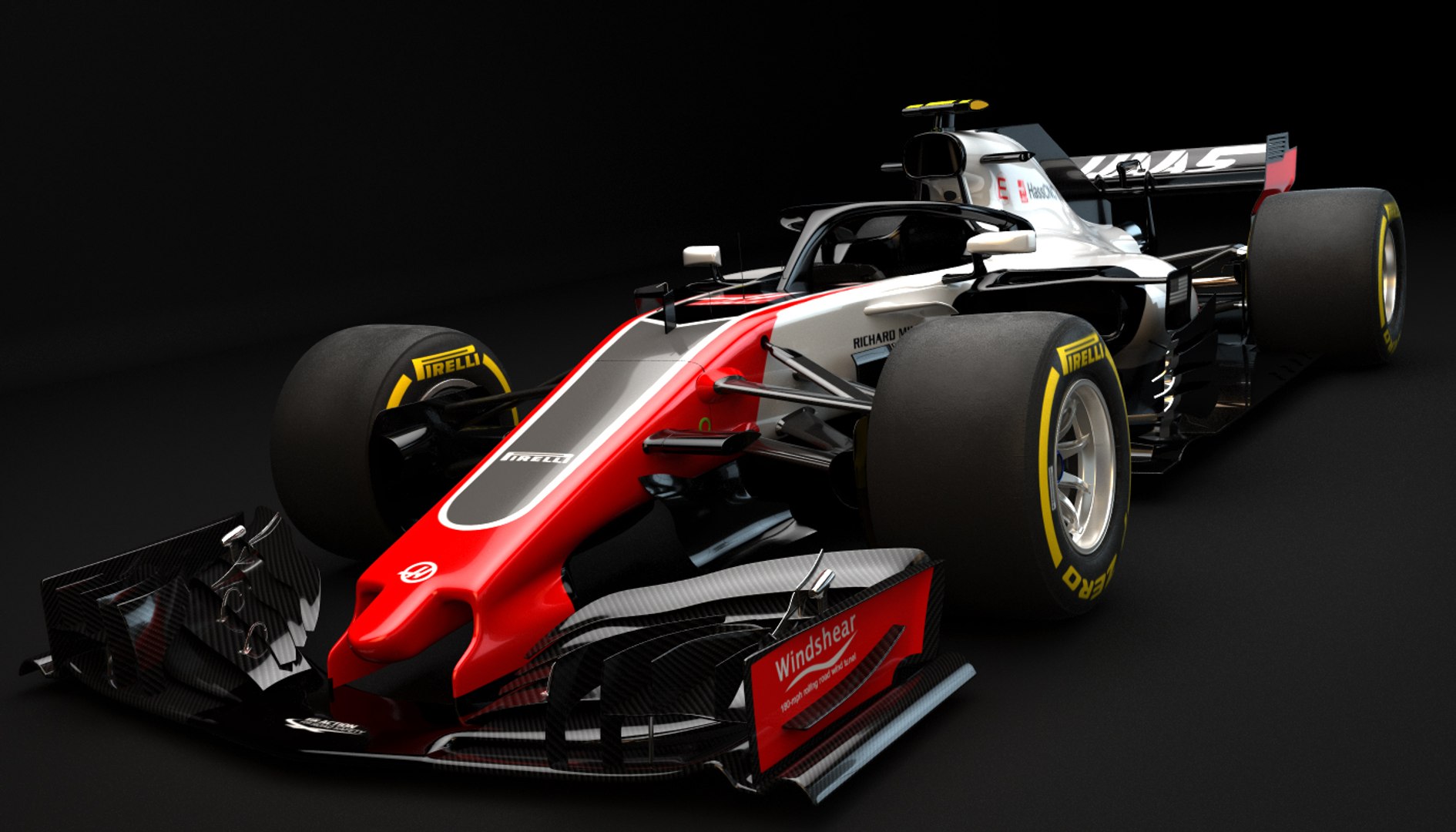 3D 1 f1 haas - TurboSquid 1263191