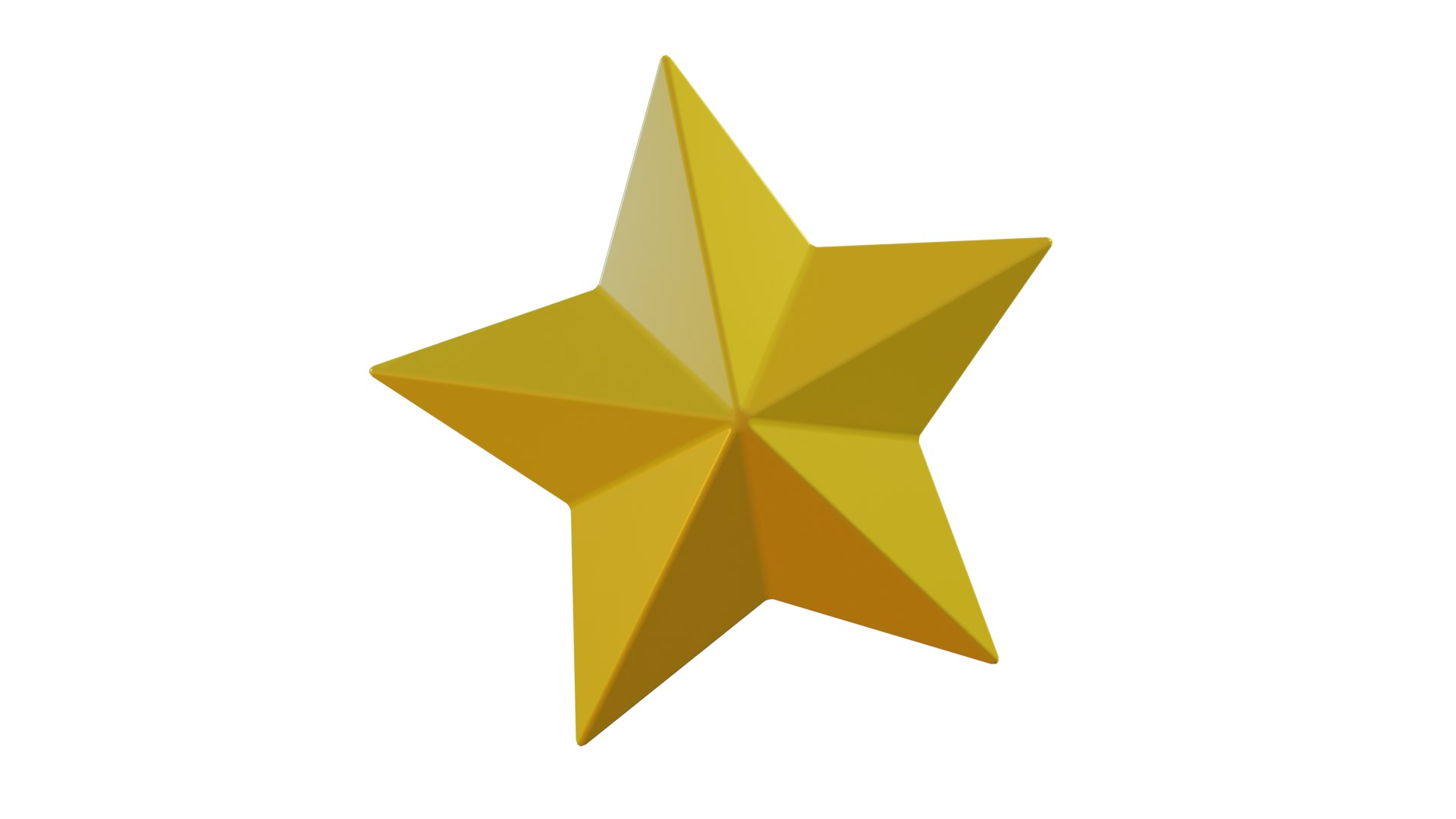 Low Poly Simple Star 3D Model - TurboSquid 2358070
