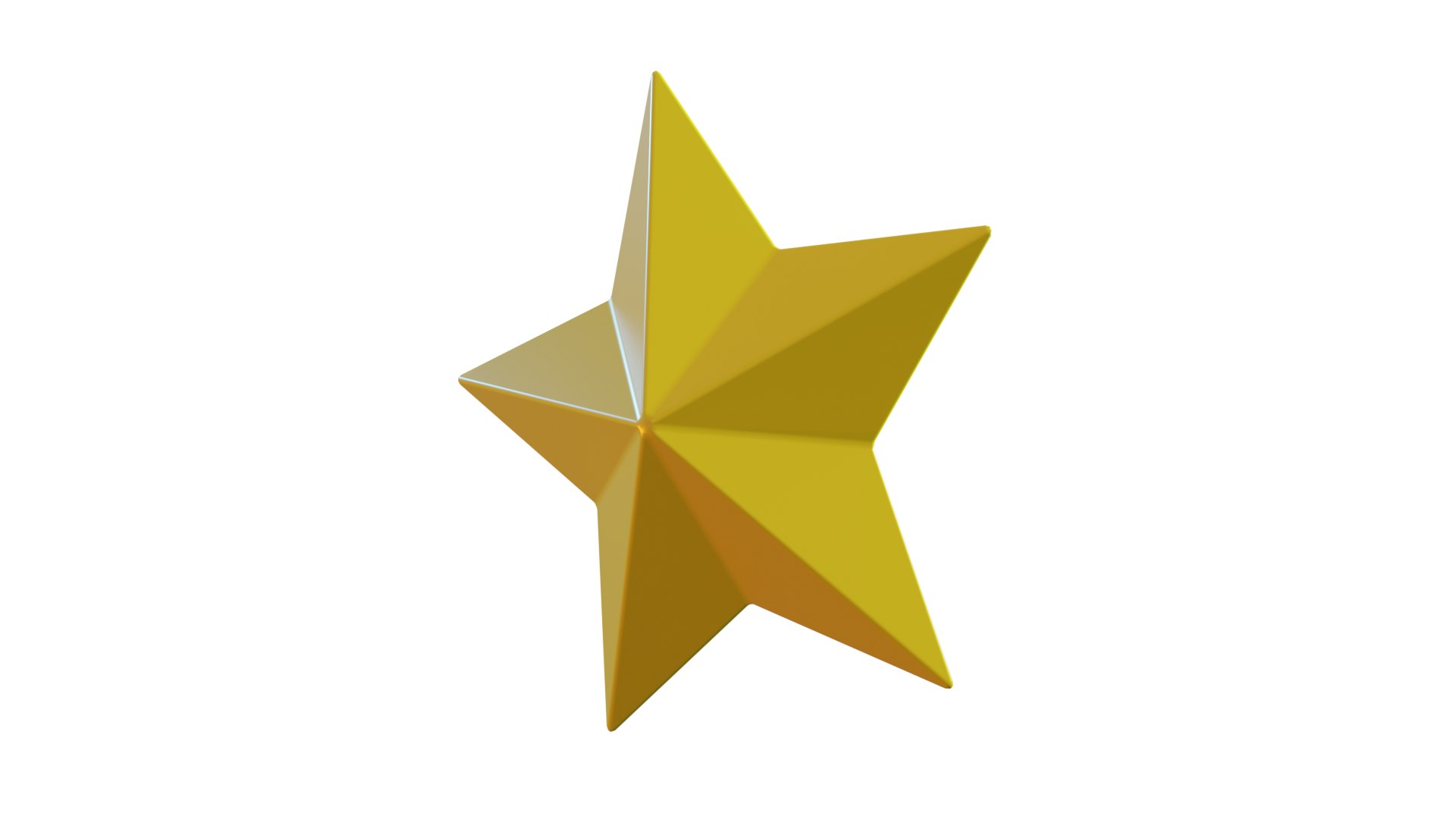 Low Poly Simple Star 3D Model - TurboSquid 2358070