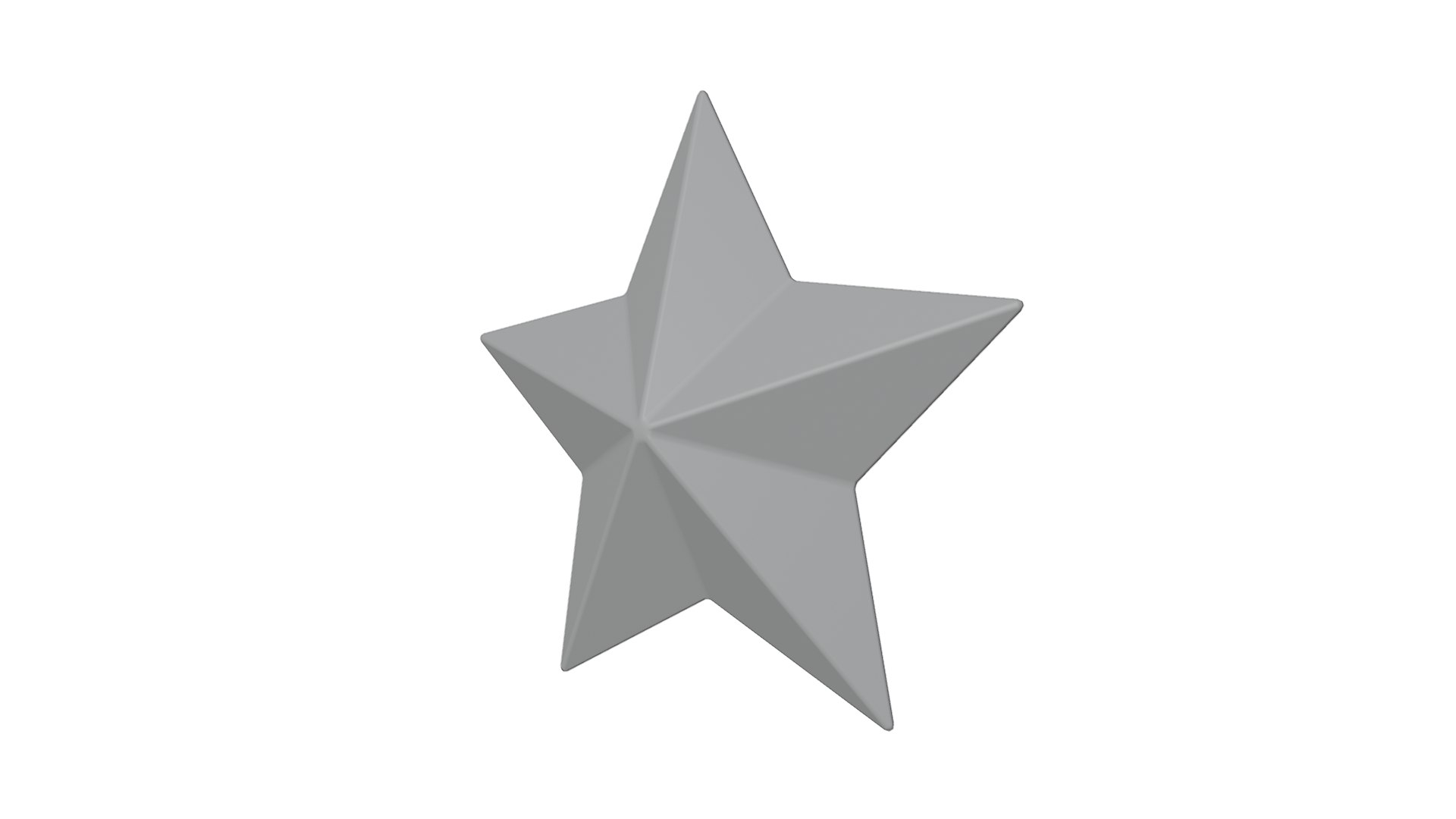 Low Poly Simple Star 3D Model - TurboSquid 2358070