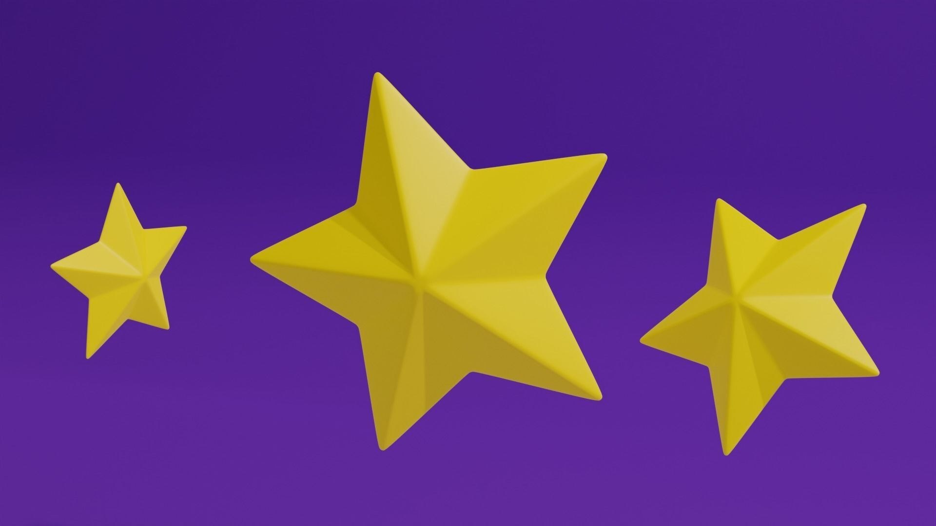 Low Poly Simple Star 3D Model - TurboSquid 2358070