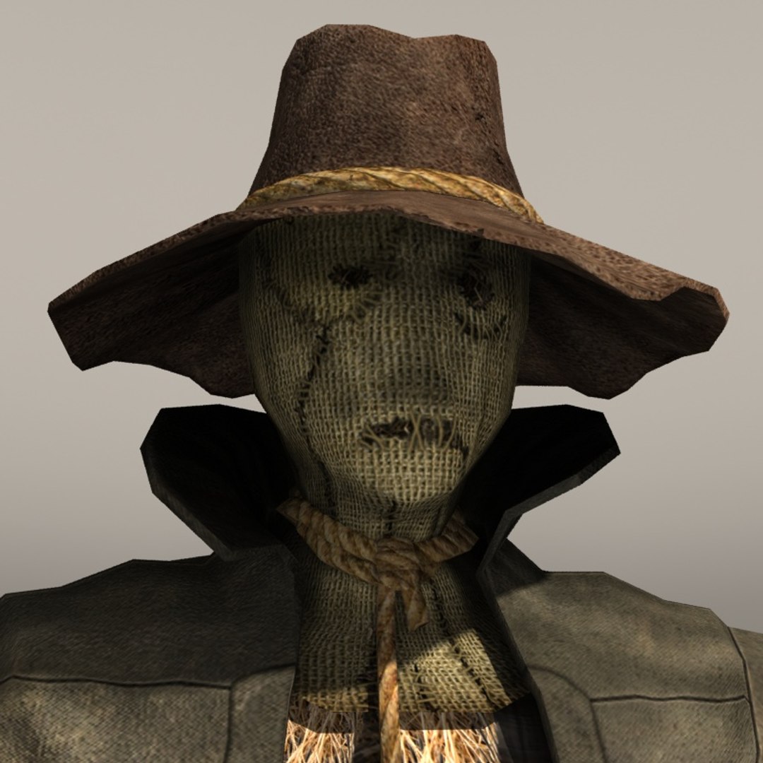 Scarecrow Crow Scare 3d Model