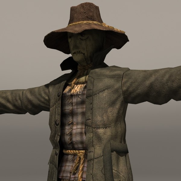 scarecrow crow scare 3d model