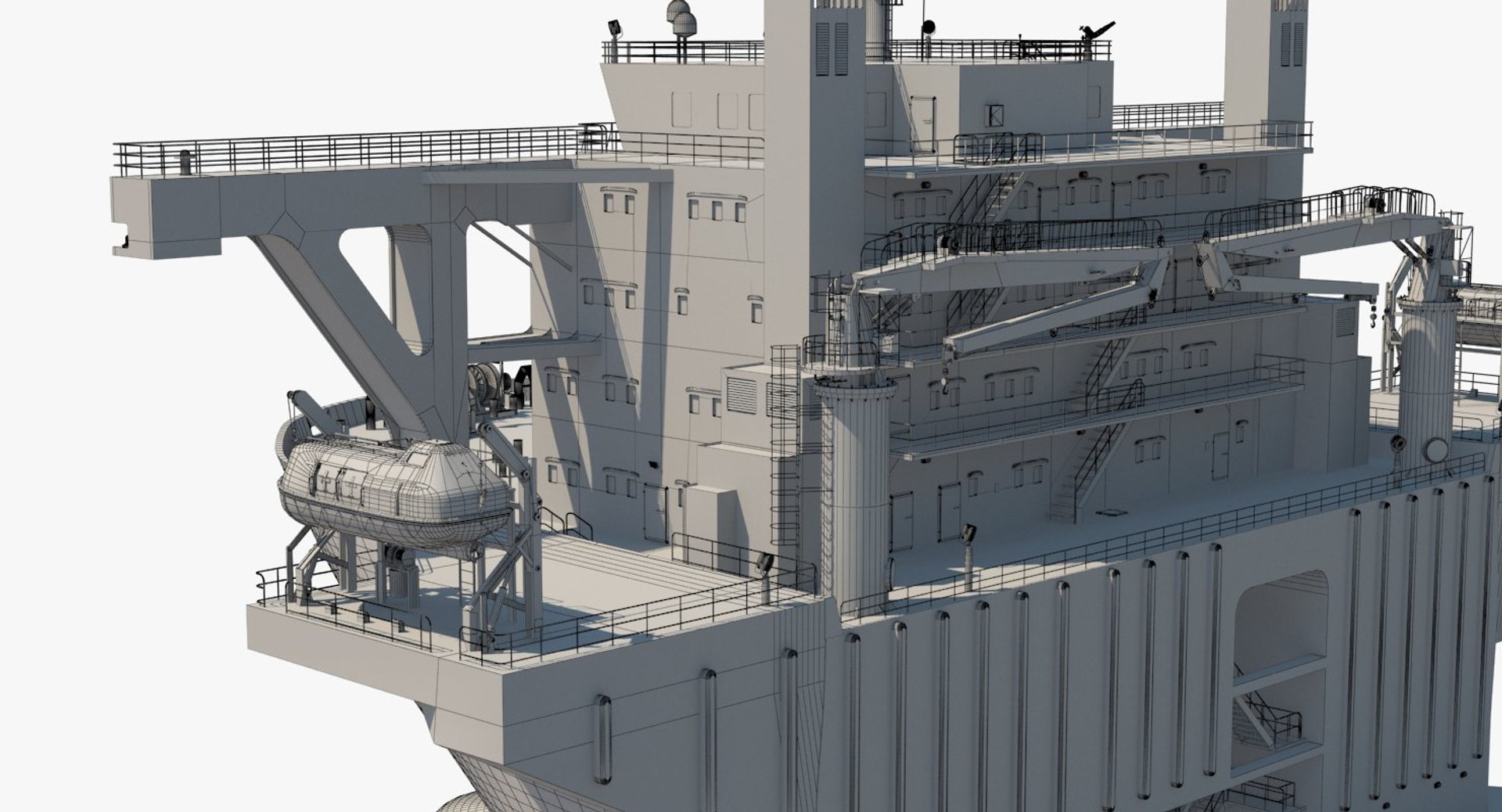 Heavy Lift Vessel 3d Max