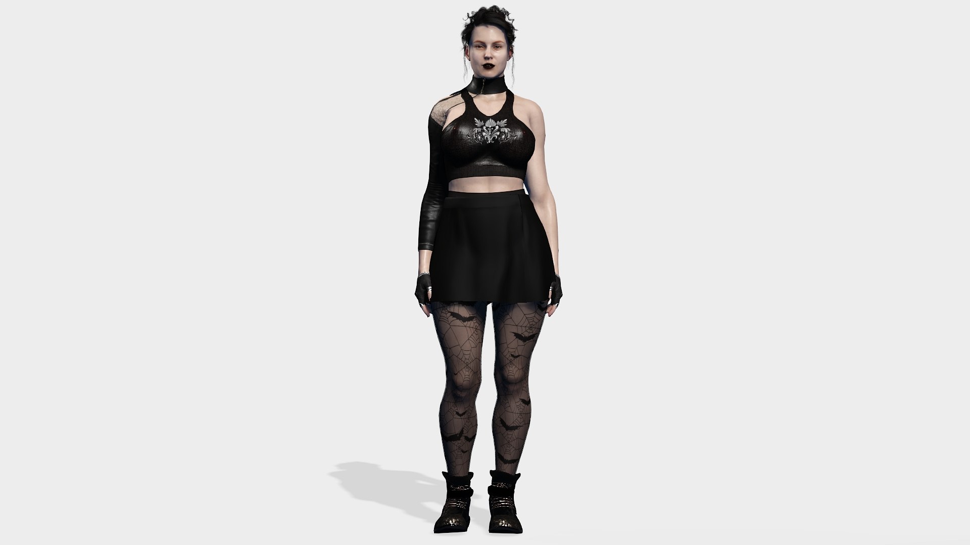 Goth Girl 3D Model - TurboSquid 2362017