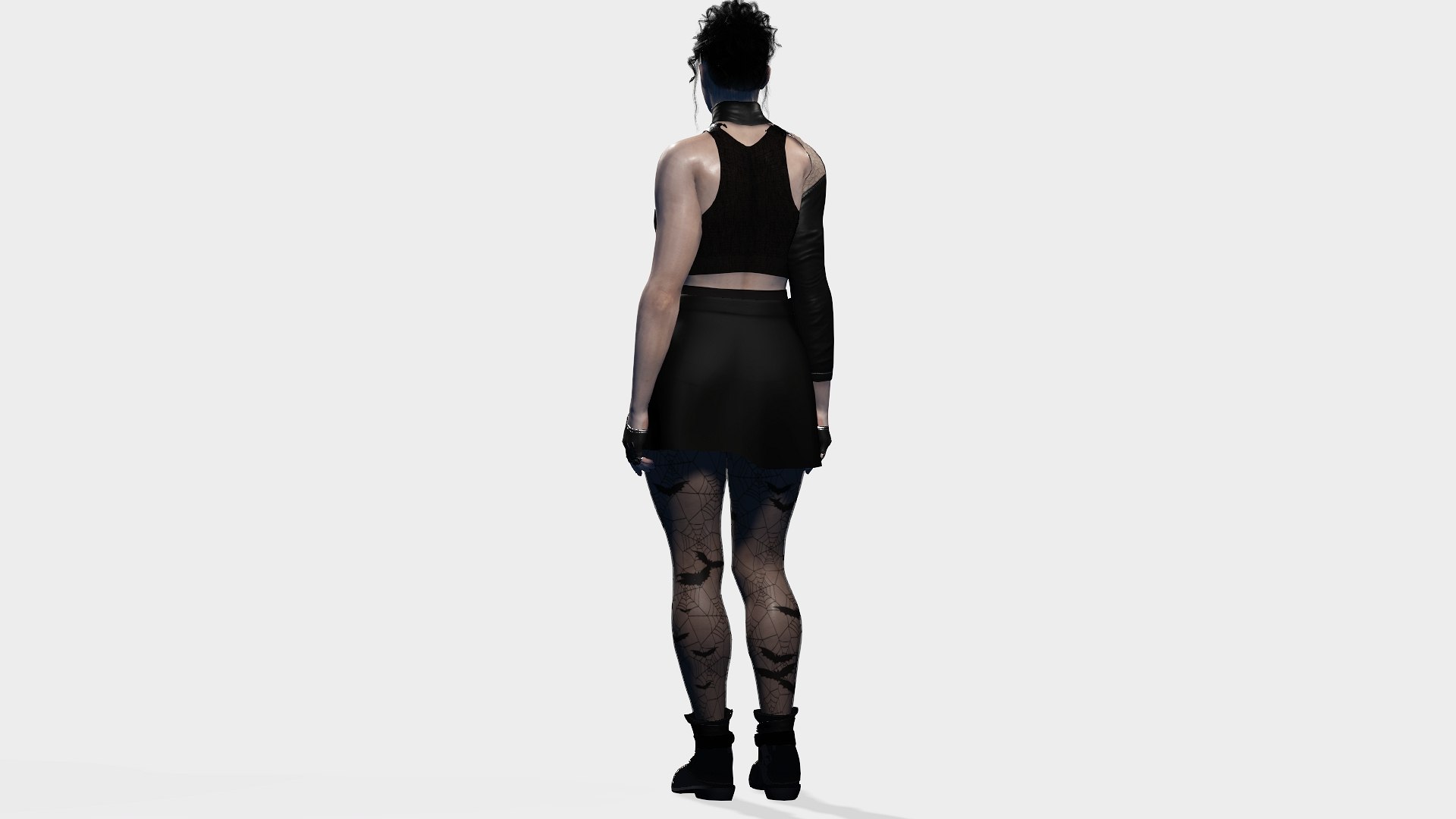 Goth Girl 3D Model - TurboSquid 2362017