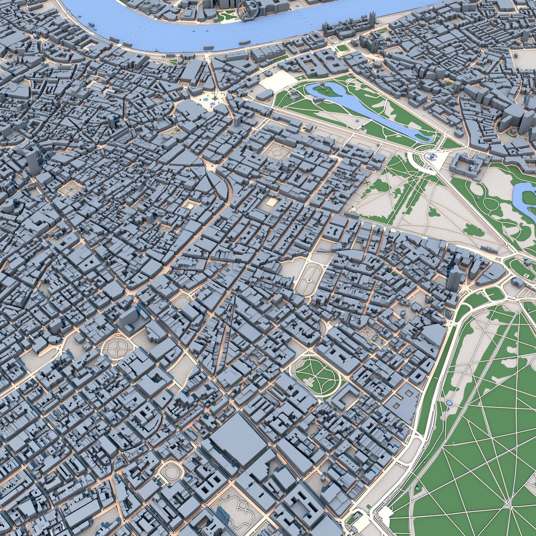London City United Kingdom 3D Model - TurboSquid 2299113
