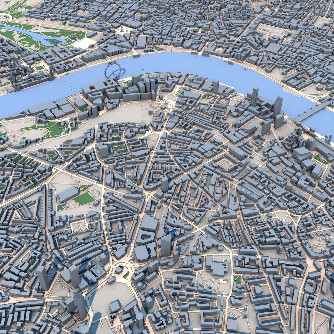 London City United Kingdom 3D Model - TurboSquid 2299113