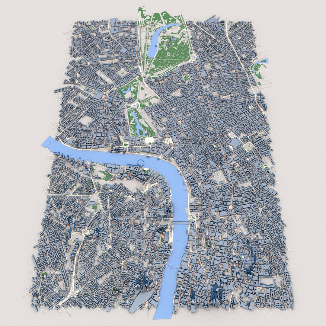 London City United Kingdom 3D Model - TurboSquid 2299113