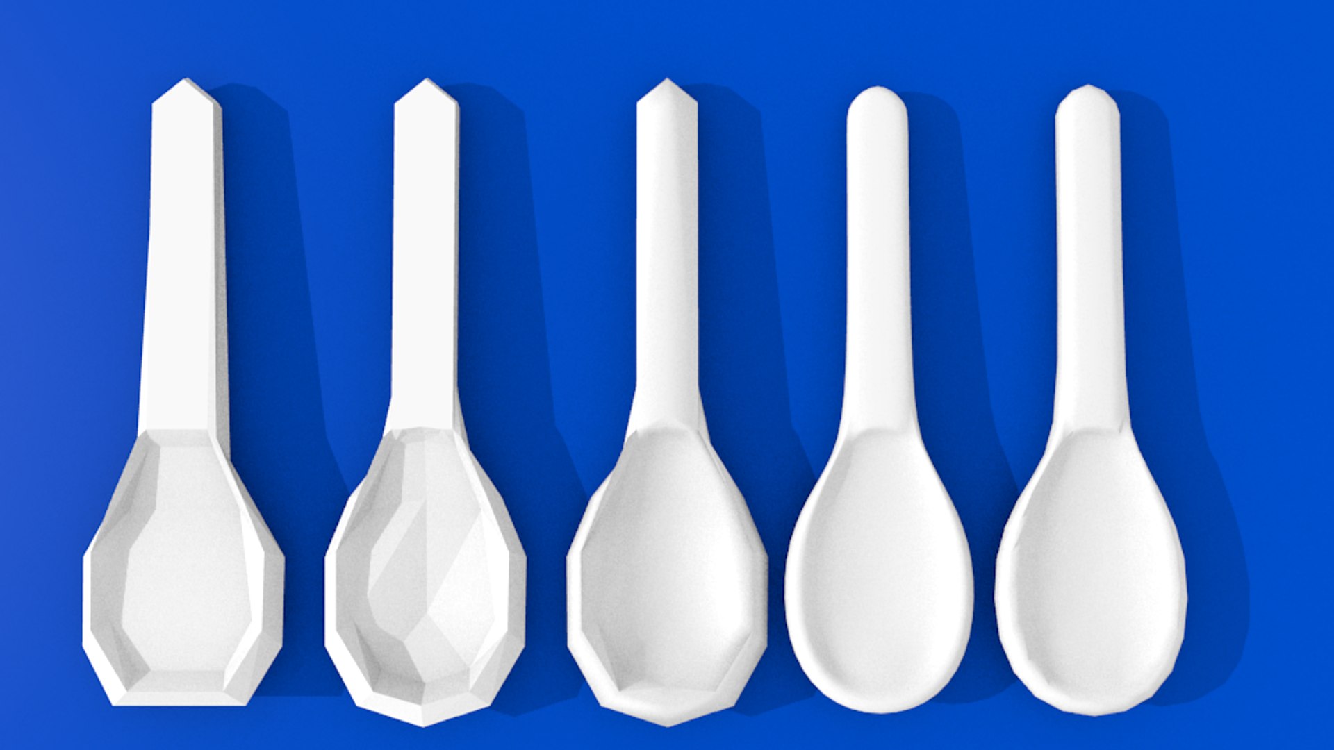 3D Spoon Dishes Model - TurboSquid 1163488
