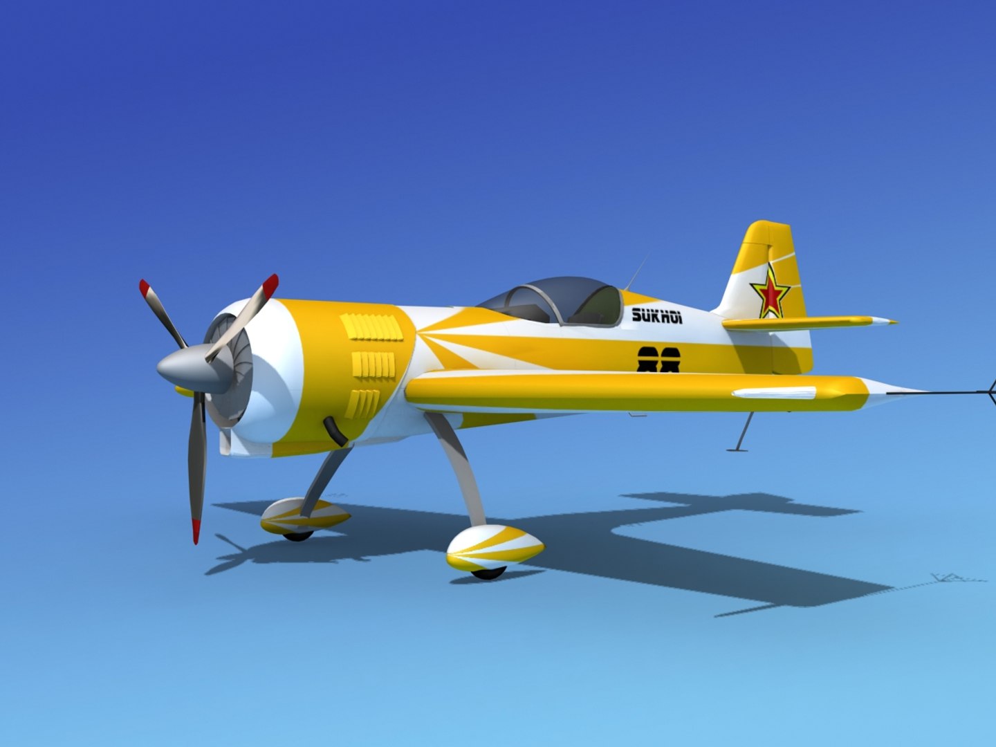 Sukhoi Su-26 Aerobatics 3d Model