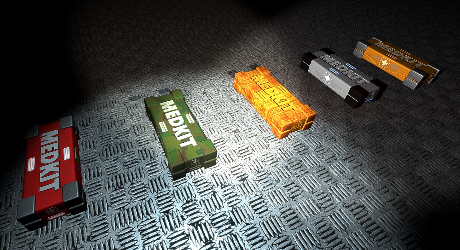 Medkit Box Crate 3D Model - TurboSquid 1449980