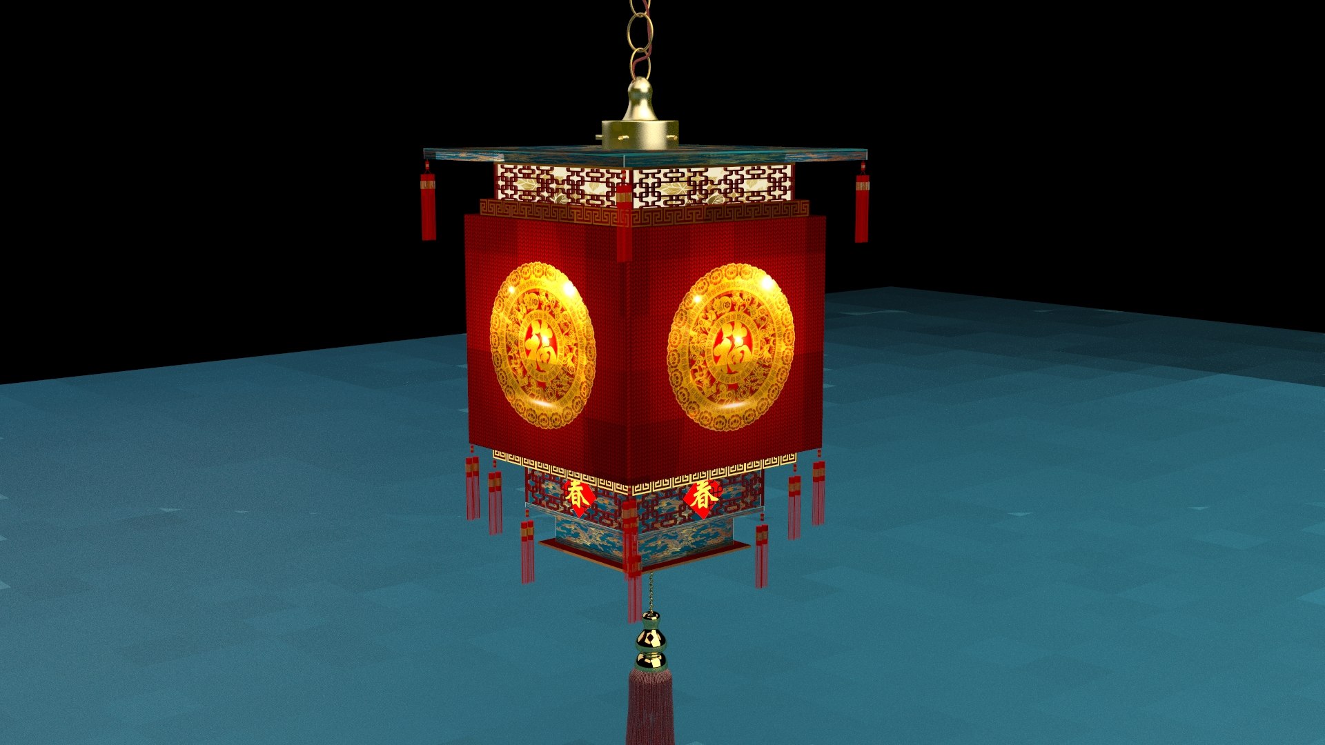 Chinese Palace Lantern 3D - TurboSquid 2209076