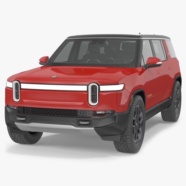 2023 Rivian R1S Quad Motor Vermelho Modelo 3D - TurboSquid 2137542