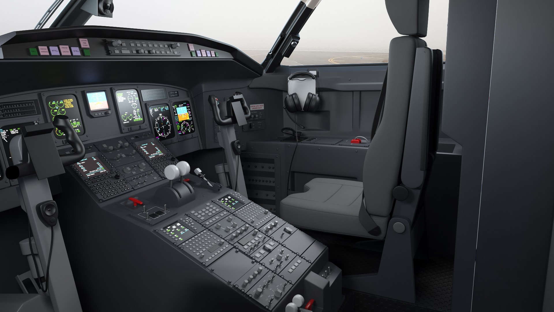 Bombardier CRJ550 Regional Jet United Express Flight 3D model ...