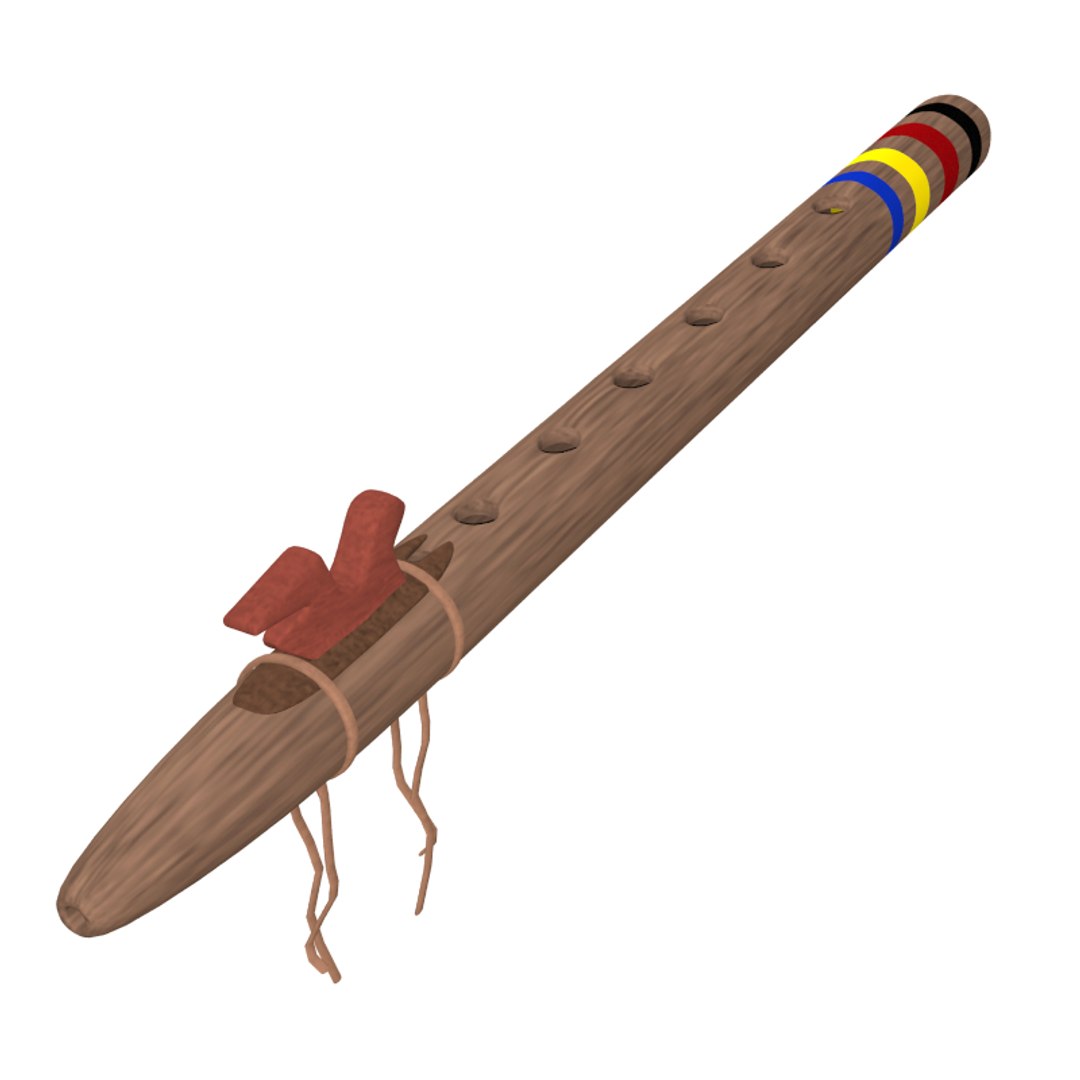 flute pipe 3d model