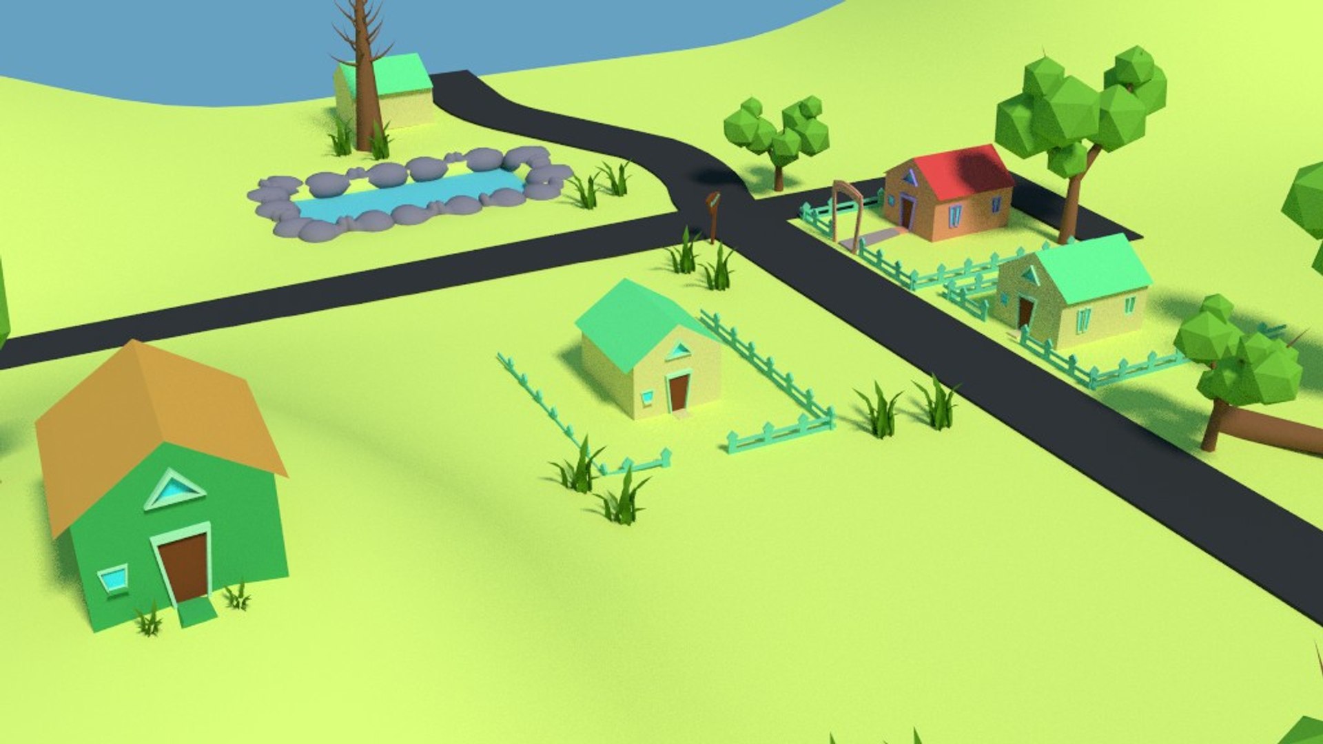 Cartoon Land Obj Free