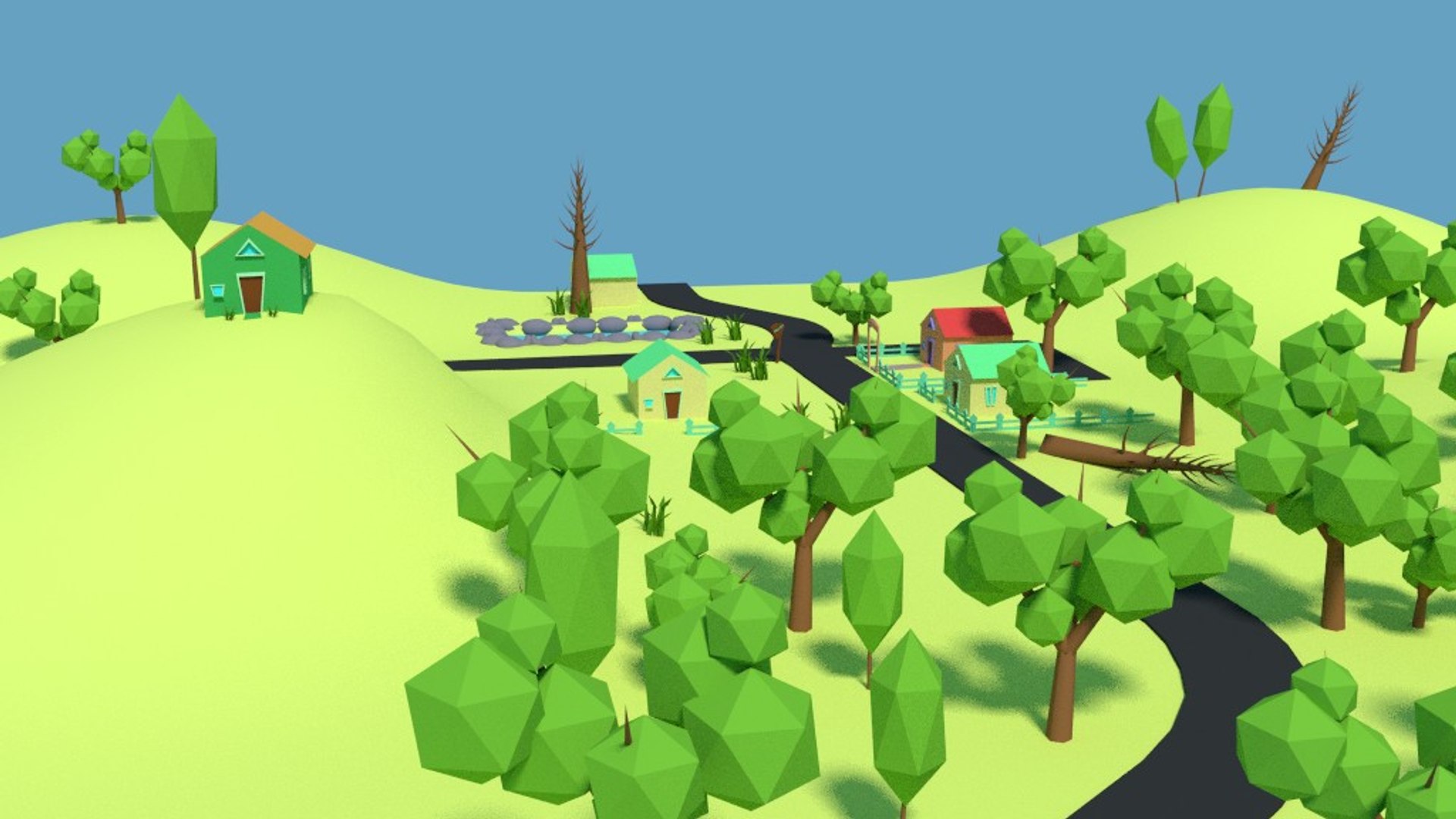 Cartoon Land Obj Free