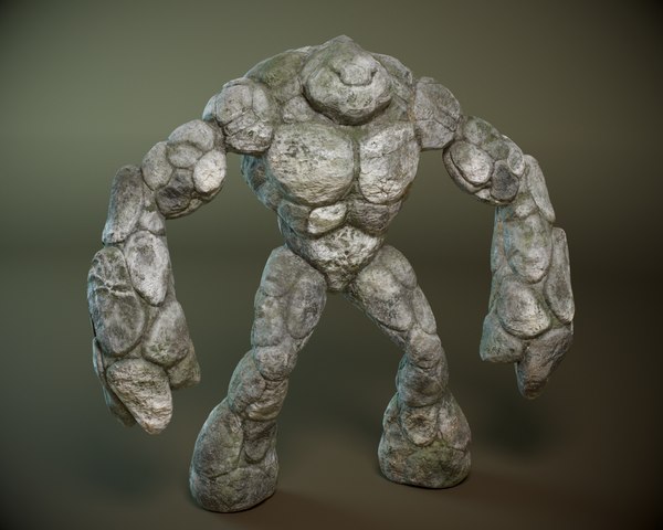 golems pack rigged 3d model
