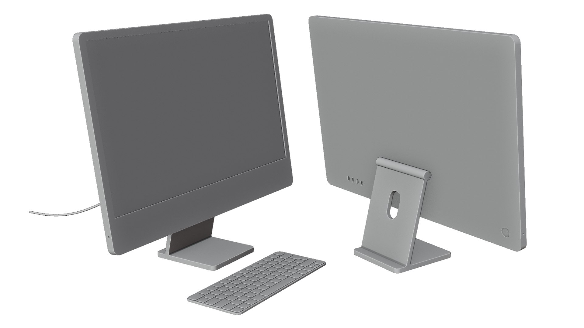 3D Apple Imac 2021 And Magic Mouse Model Model - TurboSquid 1929815