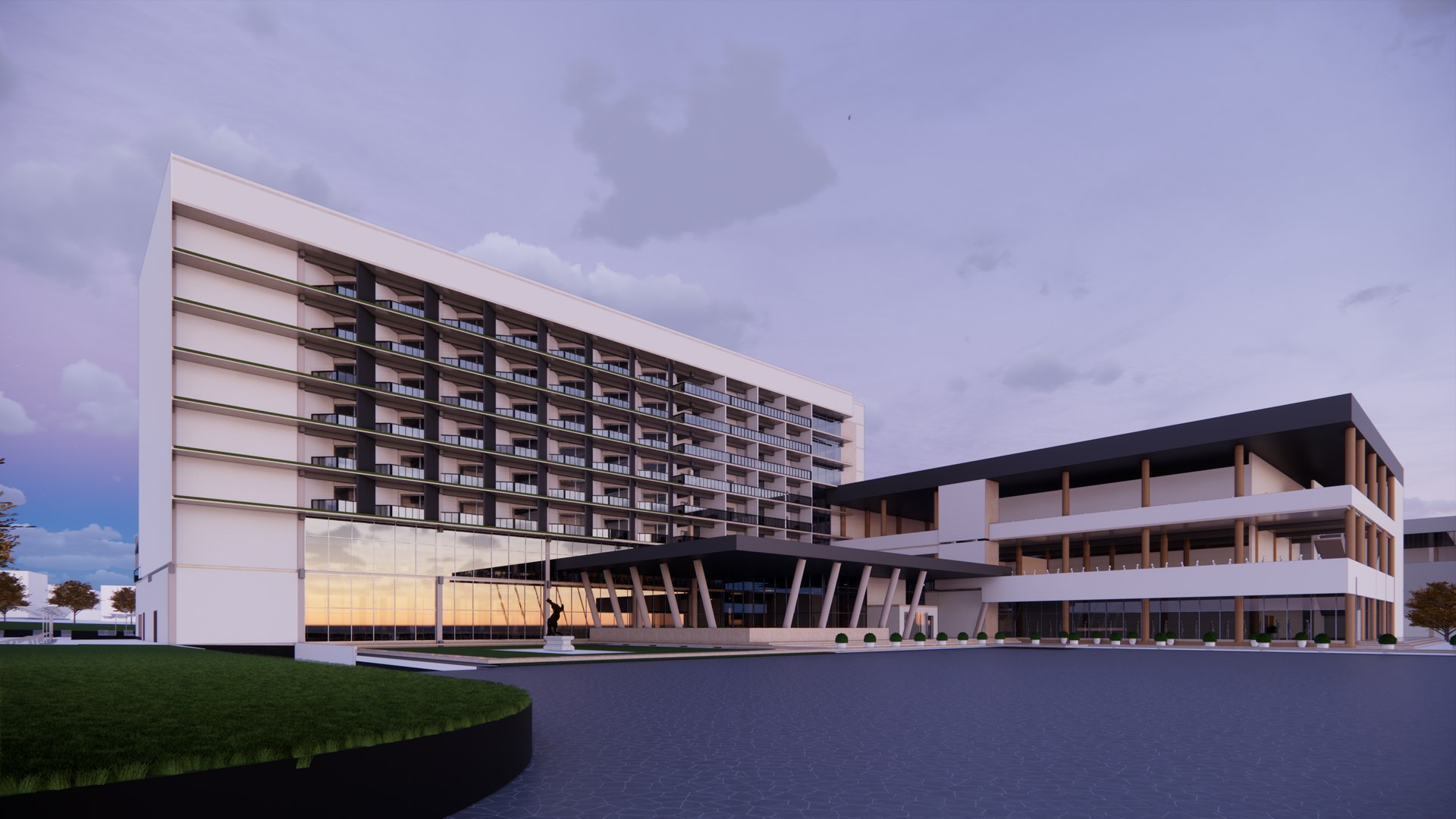 Hotel And Shopping Mall High Technical Detailed Revit Project Model ...