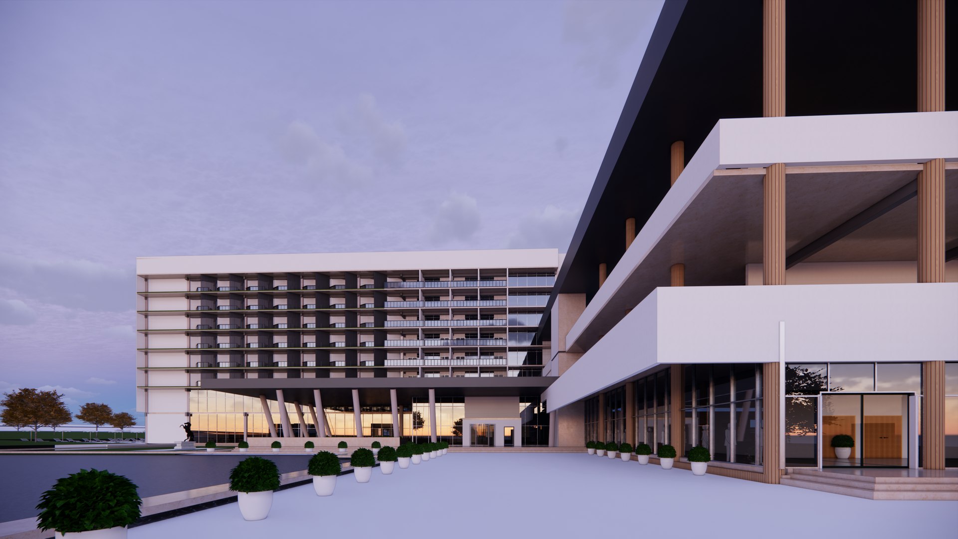 Hotel And Shopping Mall High Technical Detailed Revit Project Model ...