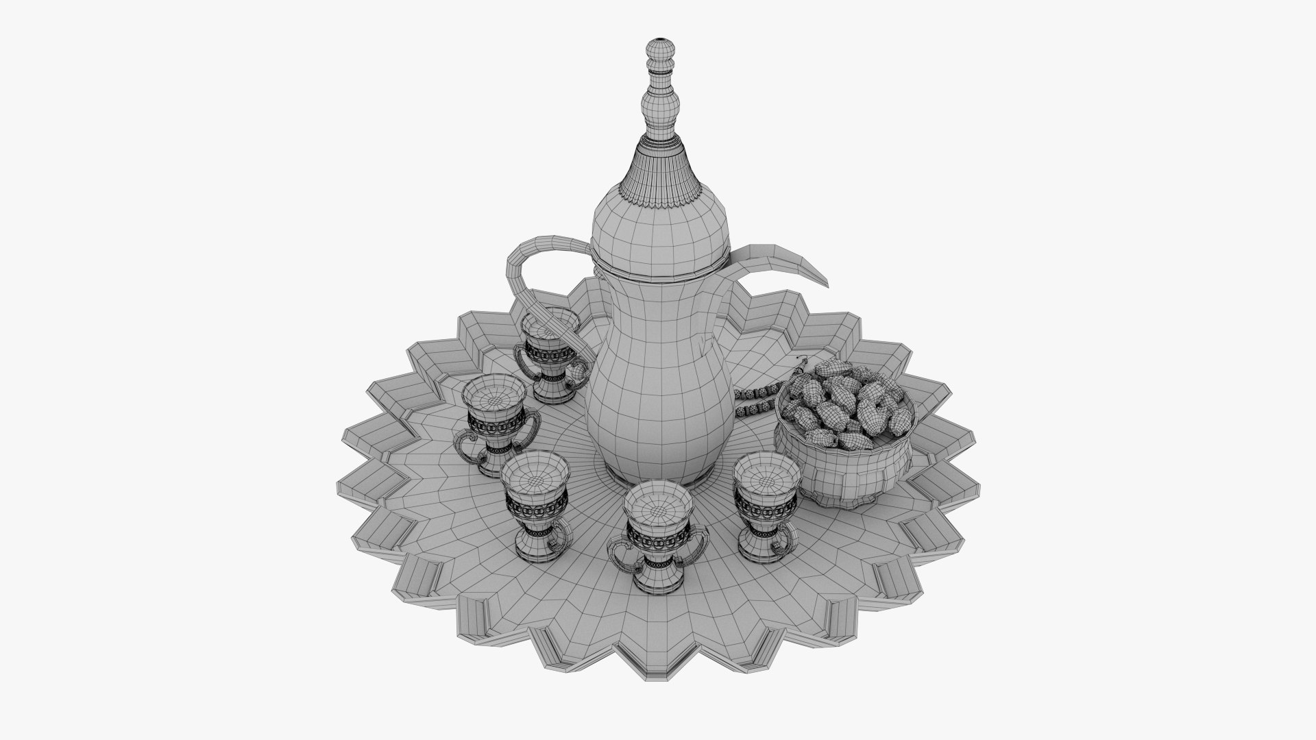 3D Arabic Dallah Ramadan Set Model - TurboSquid 2253537