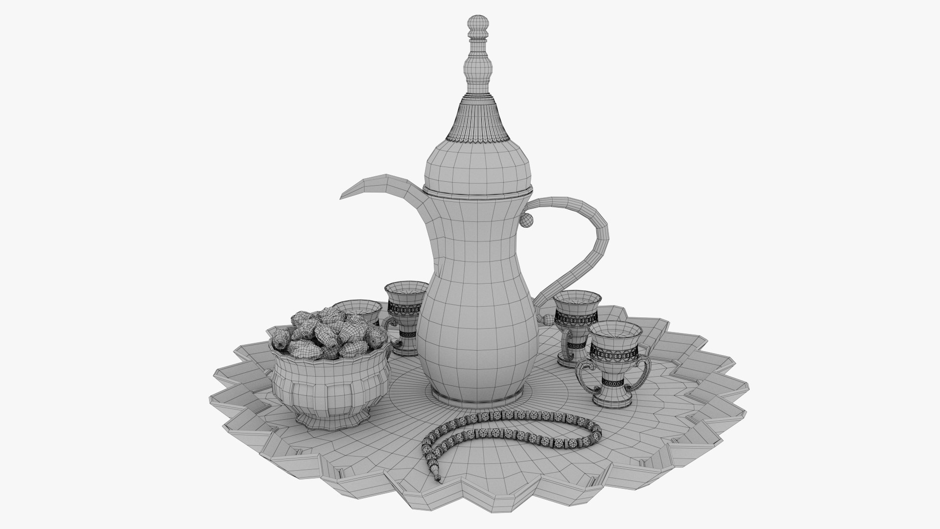3D Arabic Dallah Ramadan Set Model - TurboSquid 2253537