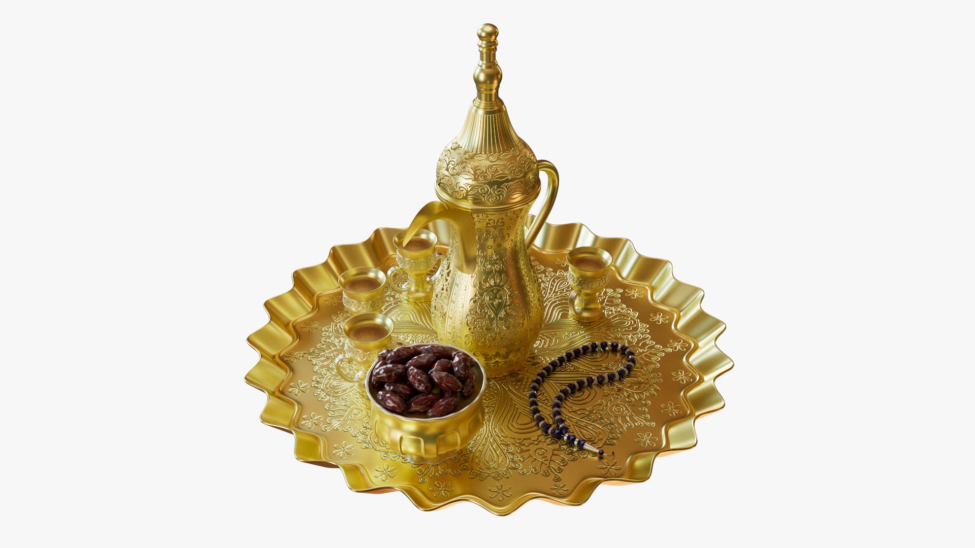 3D Arabic Dallah Ramadan Set Model - TurboSquid 2253537