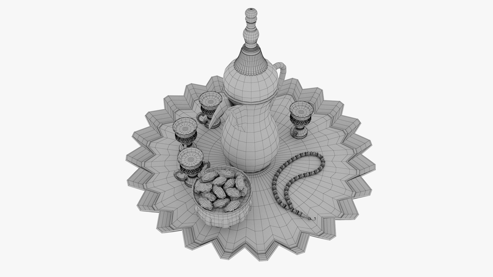 3D Arabic Dallah Ramadan Set Model - TurboSquid 2253537