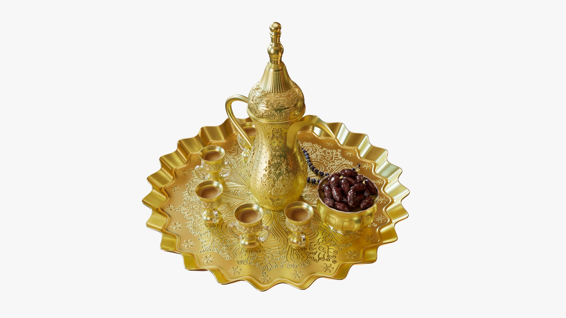3D Arabic Dallah Ramadan Set Model - TurboSquid 2253537