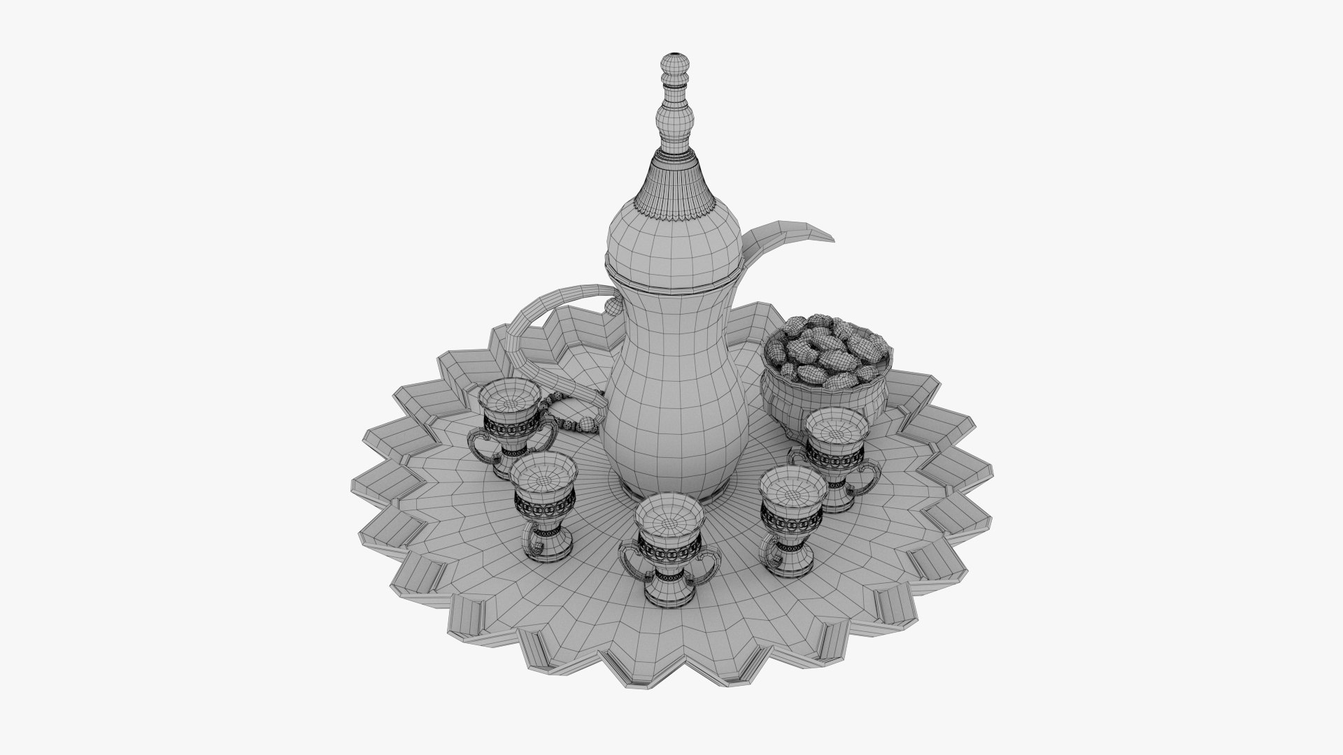 3D Arabic Dallah Ramadan Set Model - TurboSquid 2253537