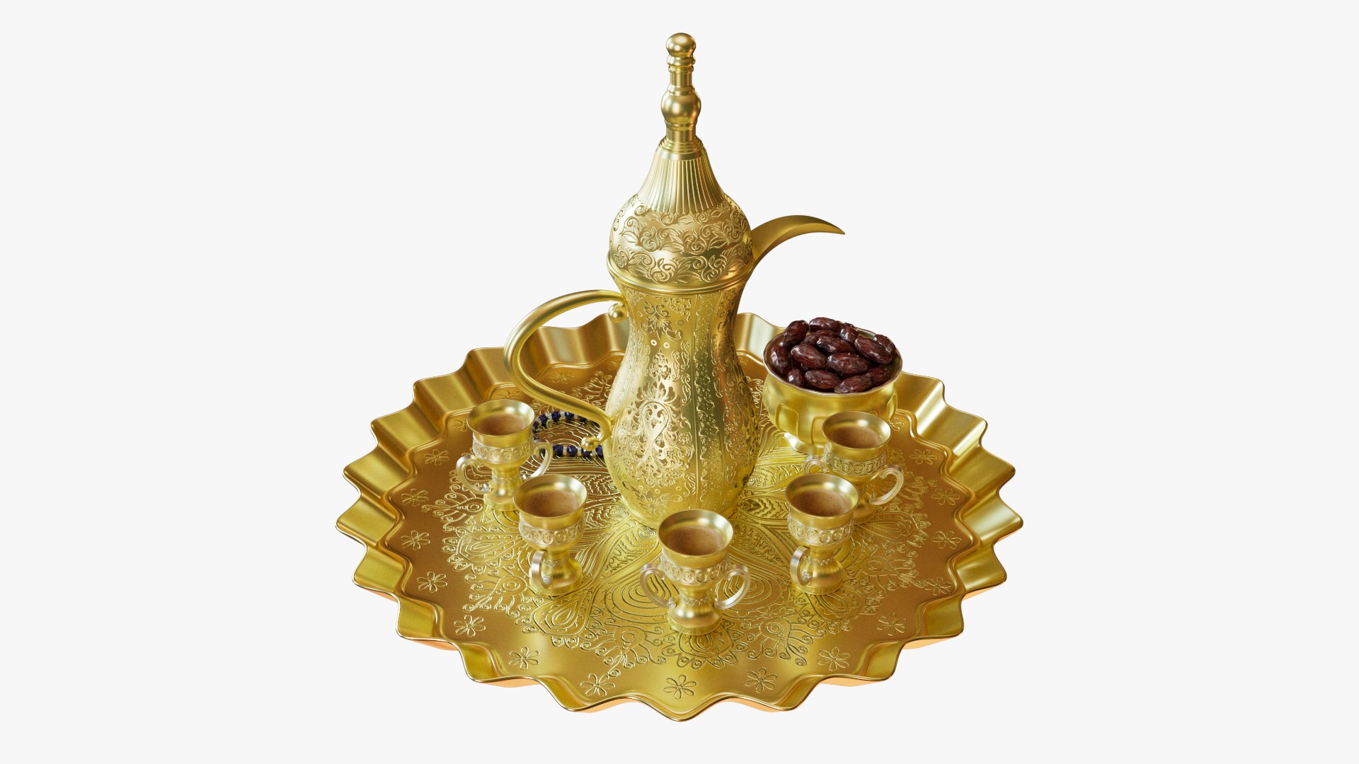 3D Arabic Dallah Ramadan Set Model - TurboSquid 2253537