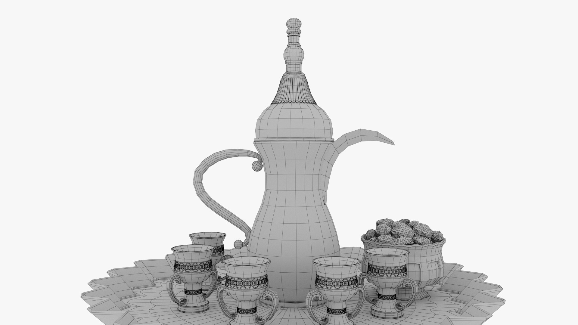 3D Arabic Dallah Ramadan Set Model - TurboSquid 2253537