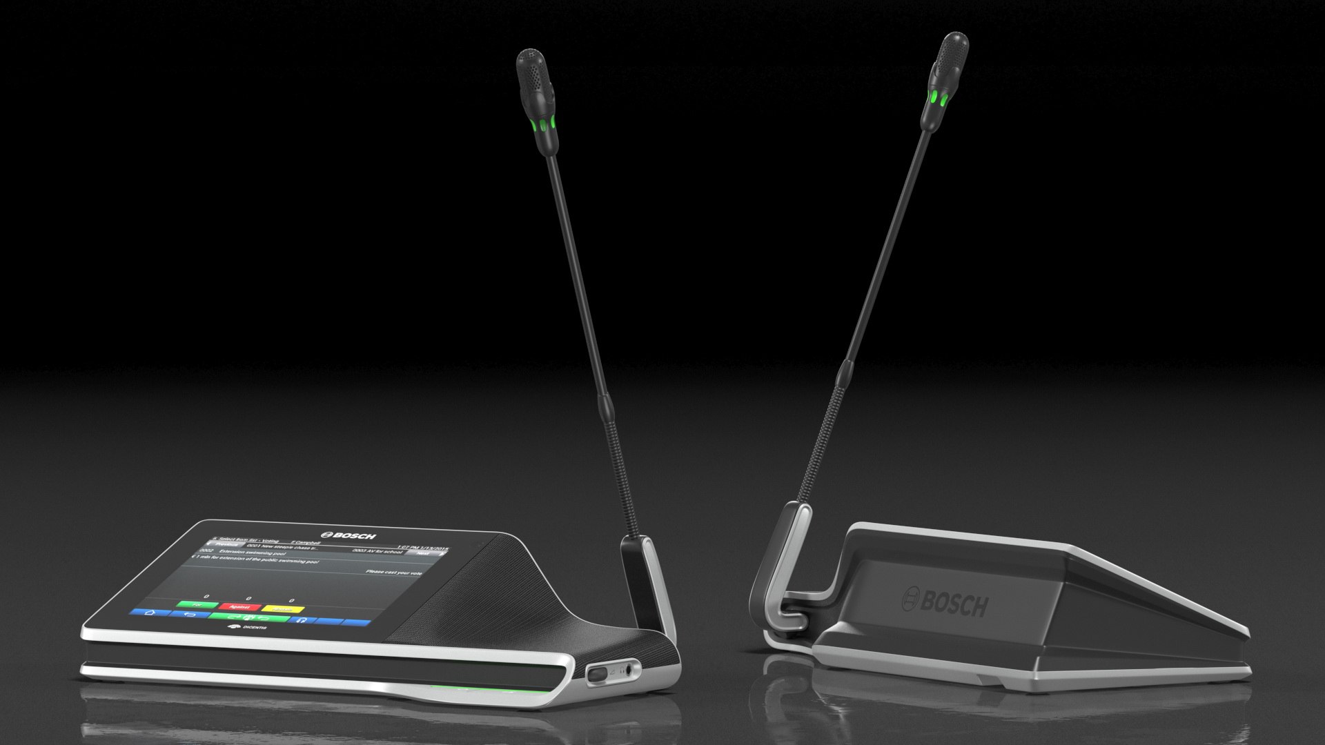 3D model Bosch Dicentis Multimedia Device with Stem Microphone - TurboSquid 1797844