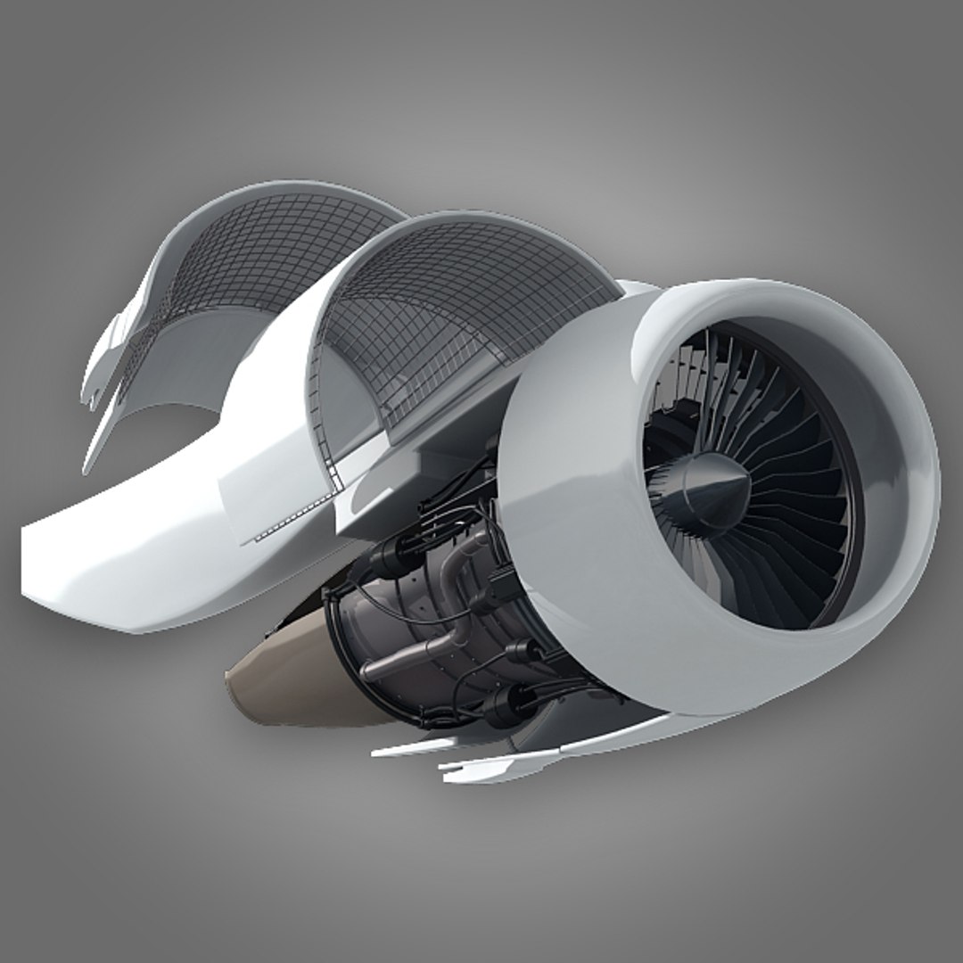 3ds Max Jet Engine Cutaway Cuts