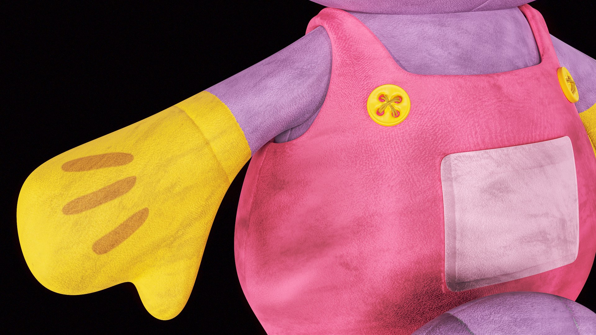 Rabbit Jax From The Amazing Digital Circus - Stuffed Toy PBR 3D model ...