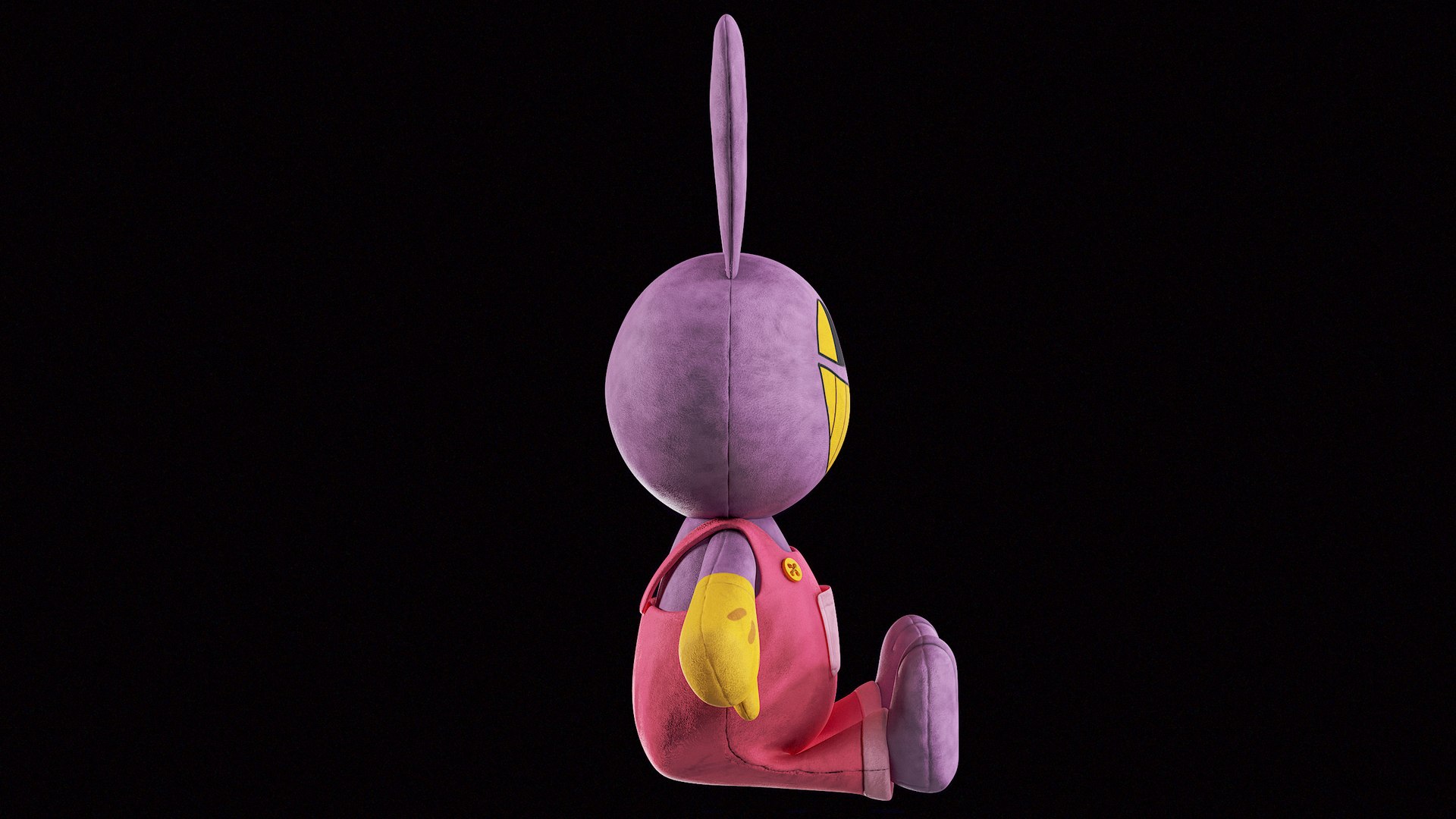 Rabbit Jax From The Amazing Digital Circus - Stuffed Toy PBR 3D model ...