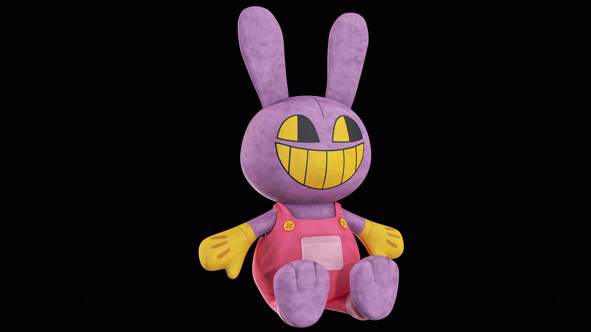 Rabbit Jax From The Amazing Digital Circus - Stuffed Toy PBR 3D model ...