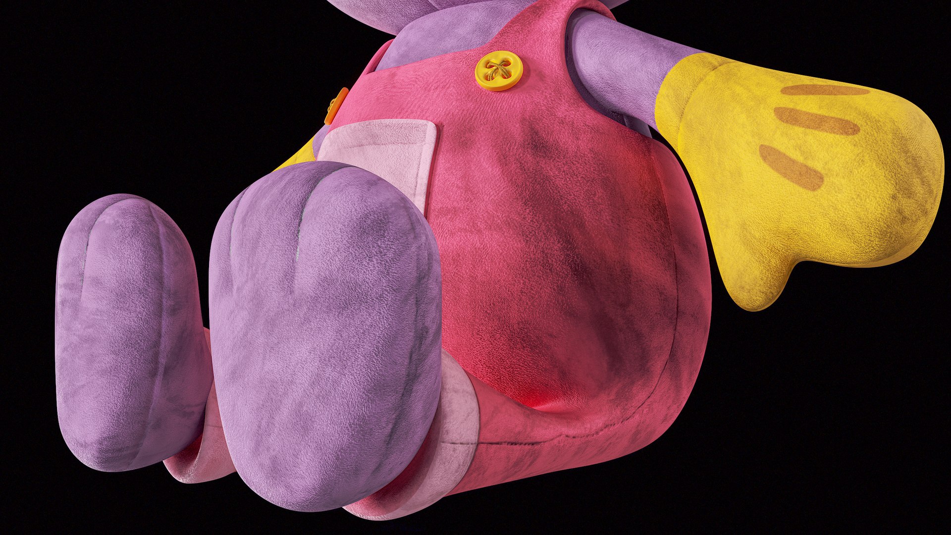 Rabbit Jax From The Amazing Digital Circus - Stuffed Toy PBR 3D model ...