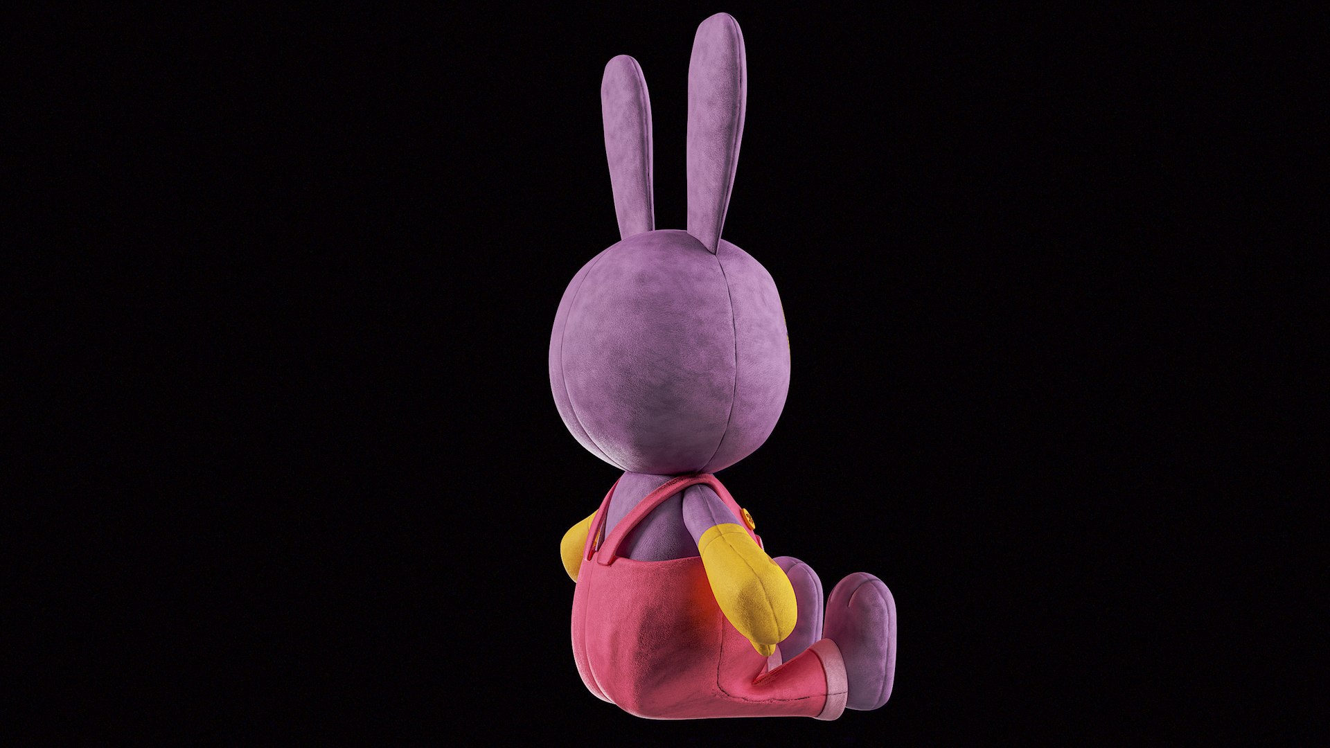 Rabbit Jax From The Amazing Digital Circus - Stuffed Toy PBR 3D model ...