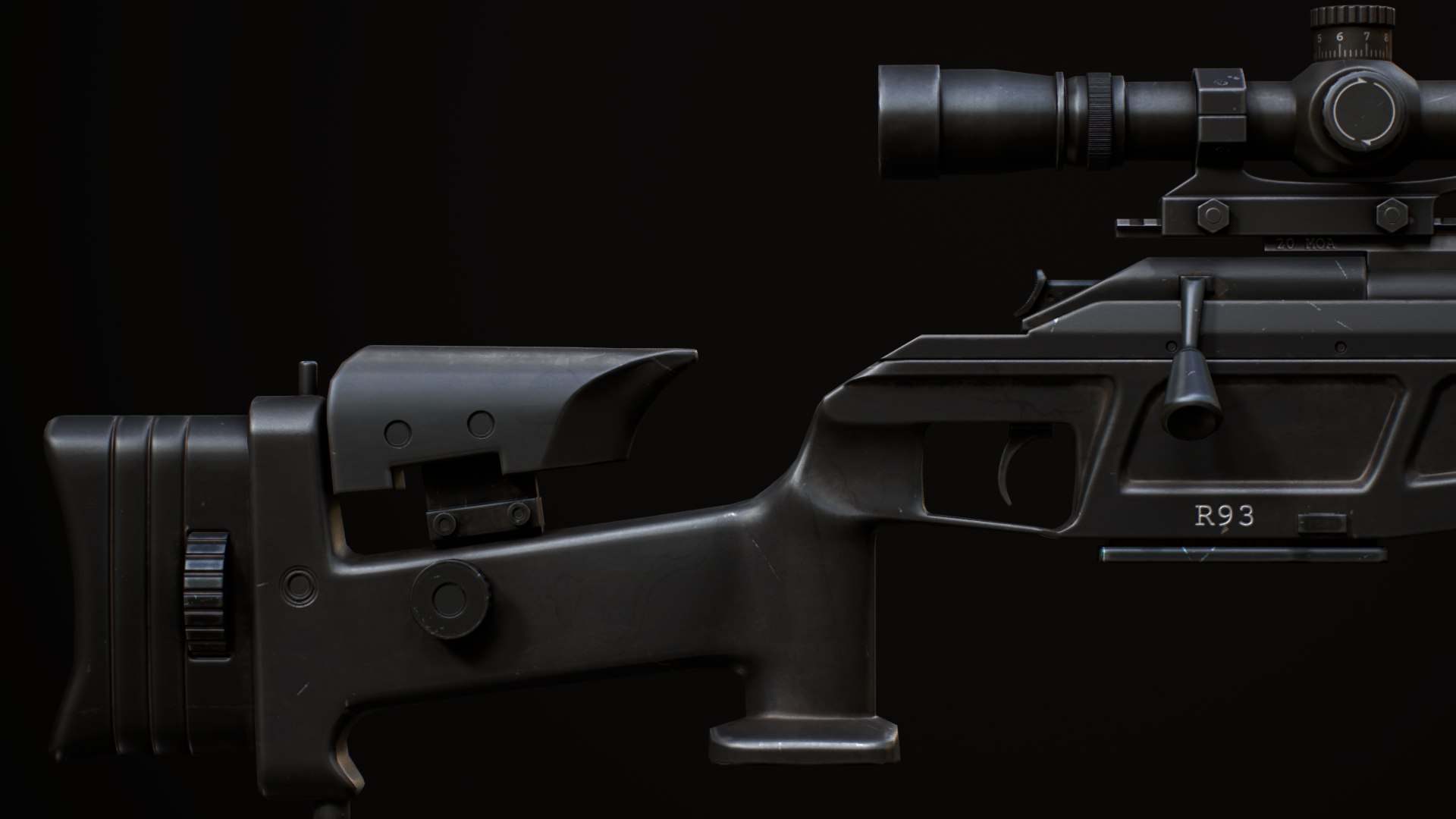 Blaser R93 Sniper Rifle - LowPoly Mobile Ready 3D model - TurboSquid 1979329