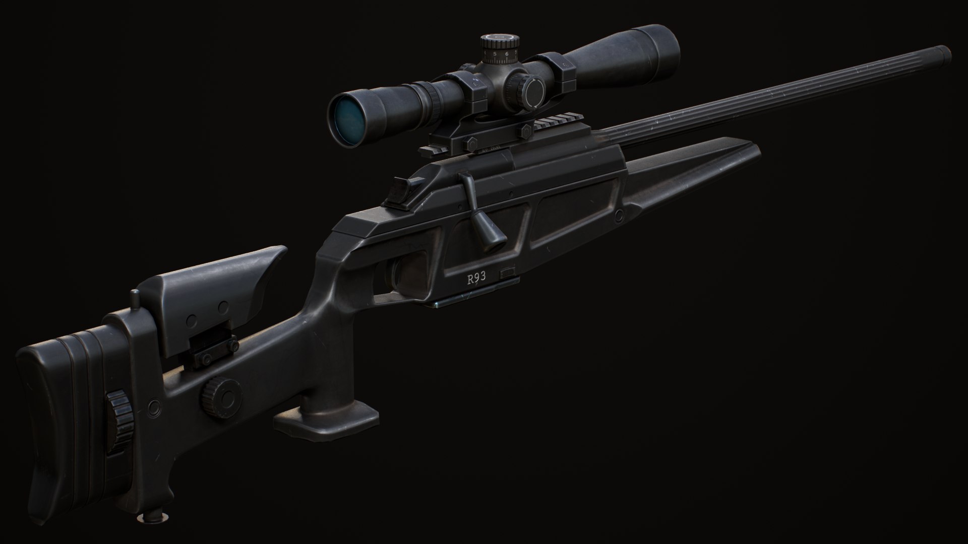 Blaser R93 Sniper Rifle - LowPoly Mobile Ready 3D model - TurboSquid ...