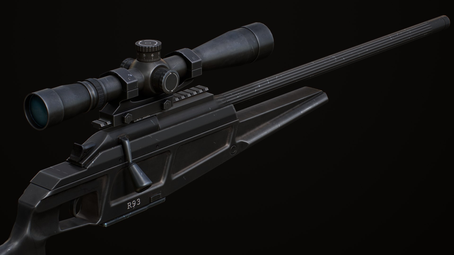 Blaser R93 Sniper Rifle - LowPoly Mobile Ready 3D model - TurboSquid ...