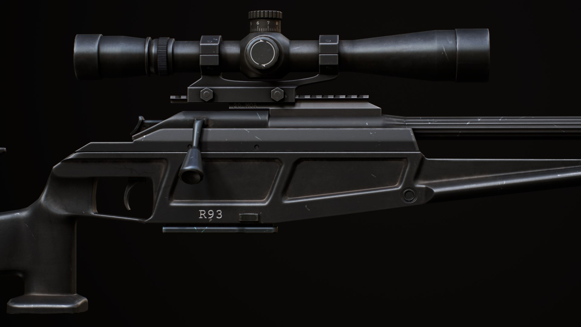 Blaser R93 Sniper Rifle - LowPoly Mobile Ready 3D model - TurboSquid 1979329