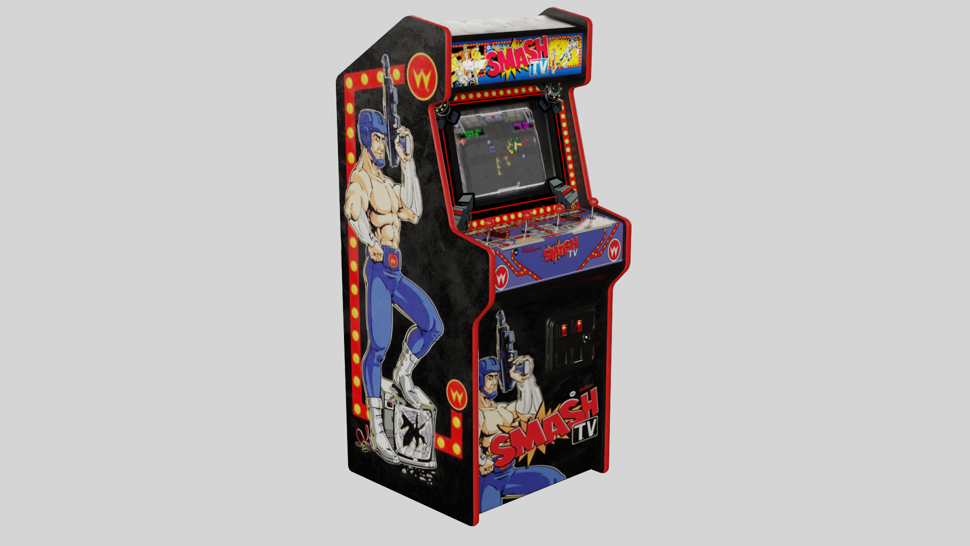 SmashTV Arcade Cabinet Retro Model - TurboSquid 2427128
