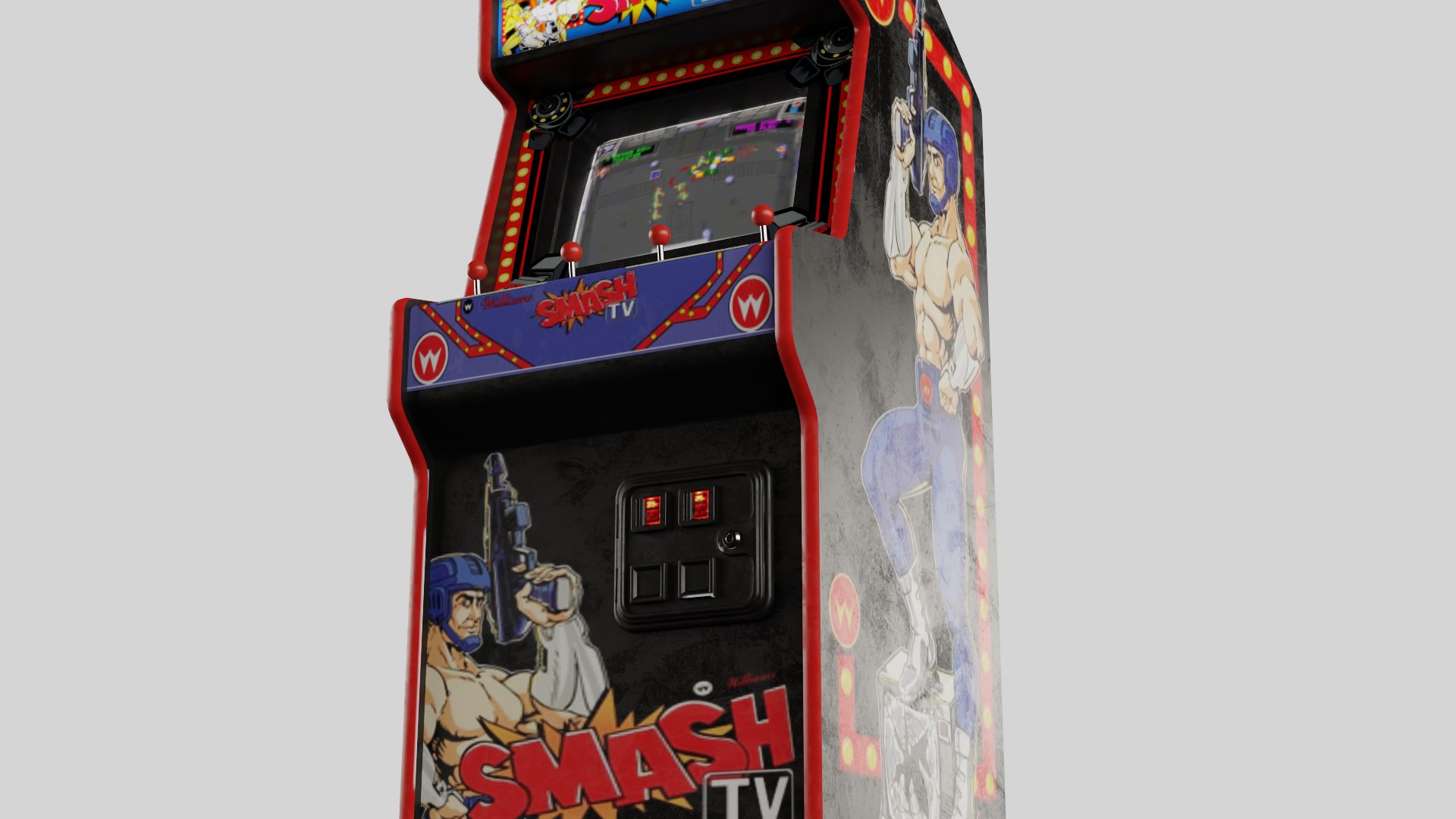 SmashTV Arcade Cabinet Retro Model - TurboSquid 2427128