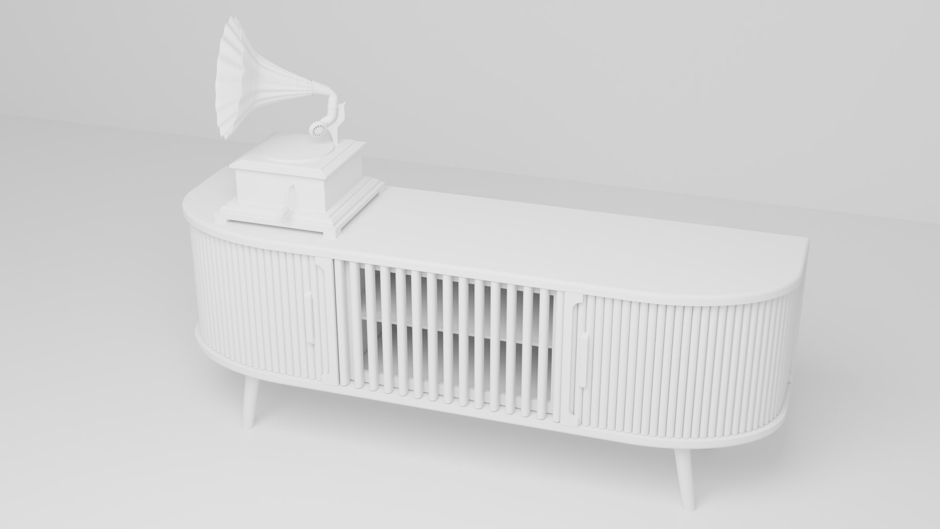 3D Gramophone And Console Model - TurboSquid 2384033